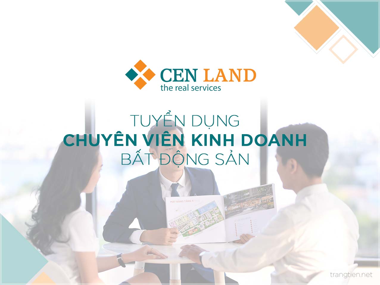 CenLand tuyển dụng nhân viên kinh doanh Bất động sản - Tràng Tiền Blog